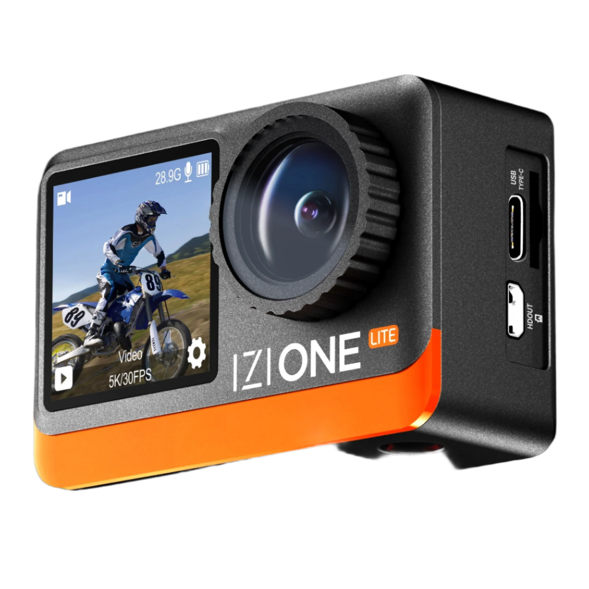 IZI One Lite 5K Action Camera - 4K 60FPS 50MP Ultra HD